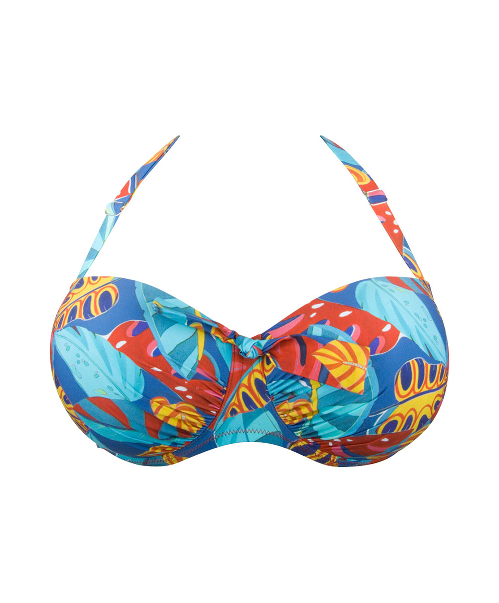 Antigel Plus Size Shell Swimsuit La Foglia Antigel Sky Foliage FBB4054 ...