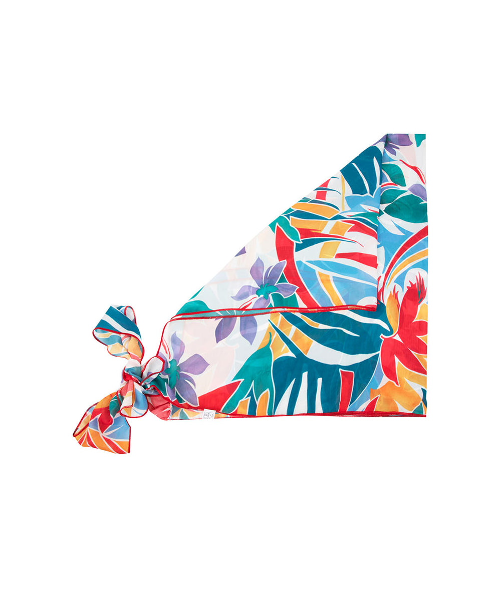 Antigel Bain La Flaneuse beach pareo multicoloured cut-out papers ...