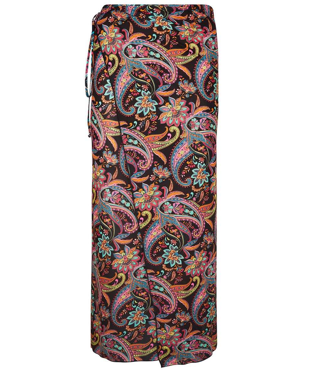 Antigel short beach pareo La Bayadère black flashy ESB6078-NF – Erika ...