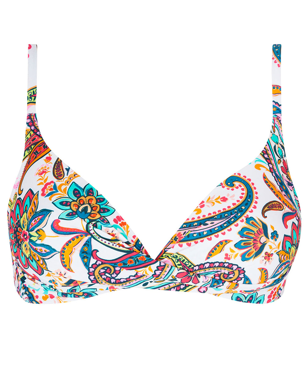 Antigel bath triangle shell swim bra La Bayadère flashy white FBB6678 ...