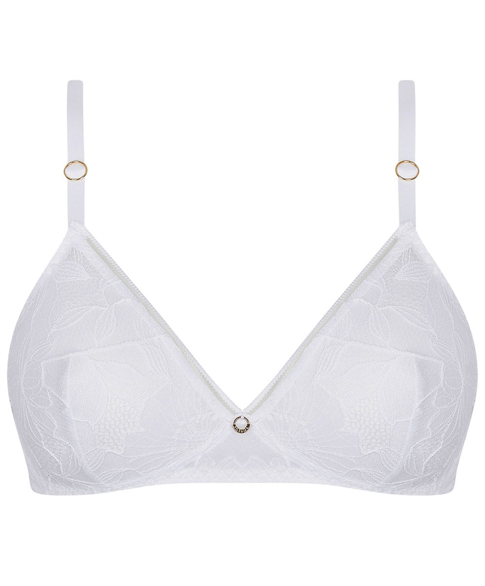Soutien-gorge sans armature Dentelle Rebelle blanc Antigel de Lise ...